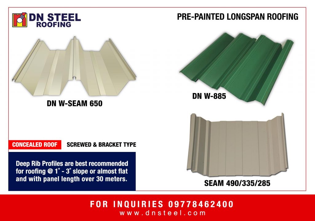 DN STEEL PRE-PAINTED LONGSPAN ROOFING – DN Steel